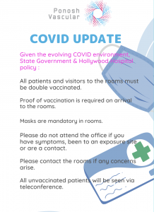 Office COVID Update - Ponosh Vascular